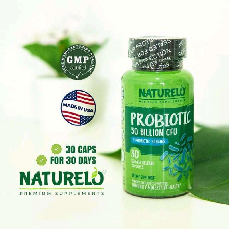 Jual naturelo probiotic 50 billion CFU original probiotic strains 30 ...