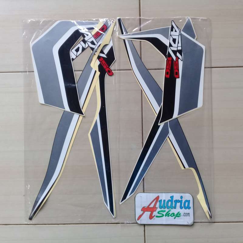 Promo Striping Stiker Motor Honda ADV 150 2019 Hitam-Putih Diskon 24% ...