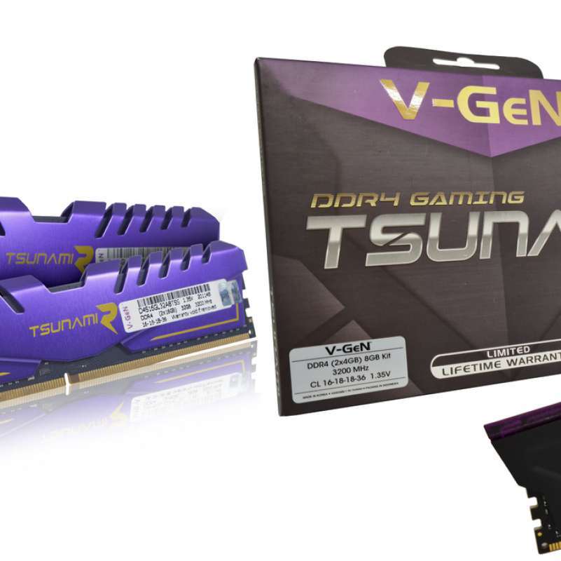 Jual V-GEN TSUNAMI DDR4 (2x8GB) 16GB 2666MHz | RAM GAMING DUAL CHANNEL ...