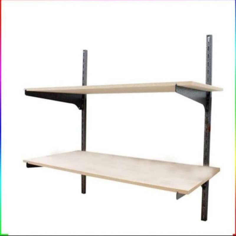 Promo RAK DINDING 2 SUSUN BESI 2 TINGKAT SELVING BRACKET Diskon 43% di ...