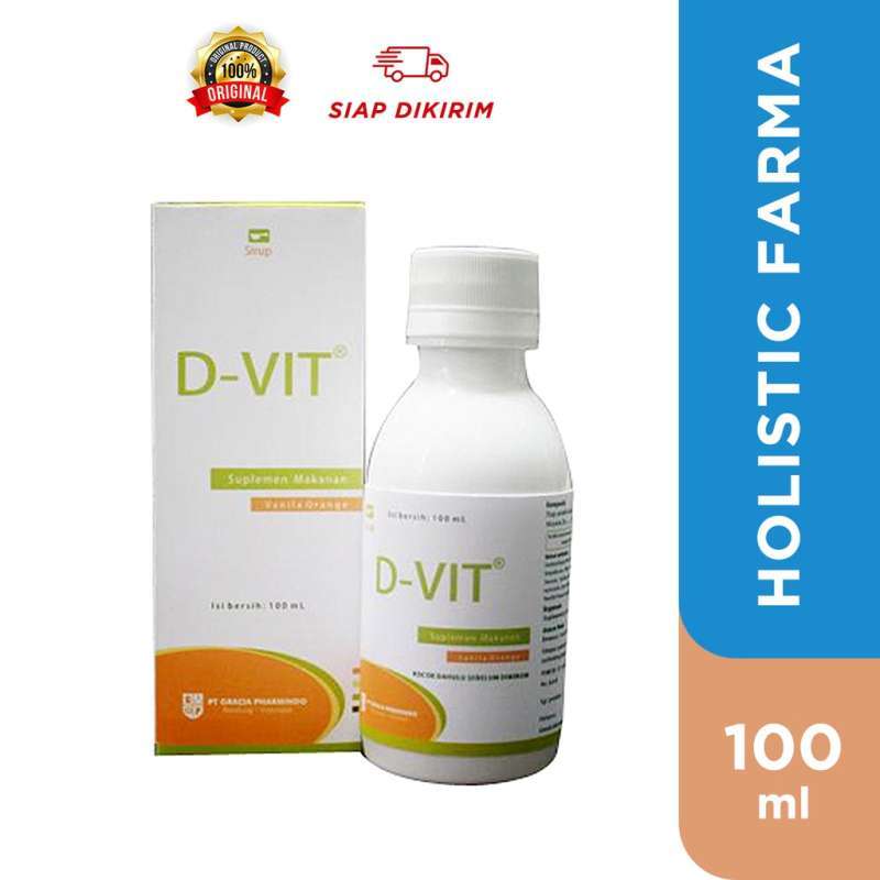 Jual D-VIT SYRUP 100 ML MULTIVITAMIN | SUPLEMEN MAKANAN Rasa Vanilla ...