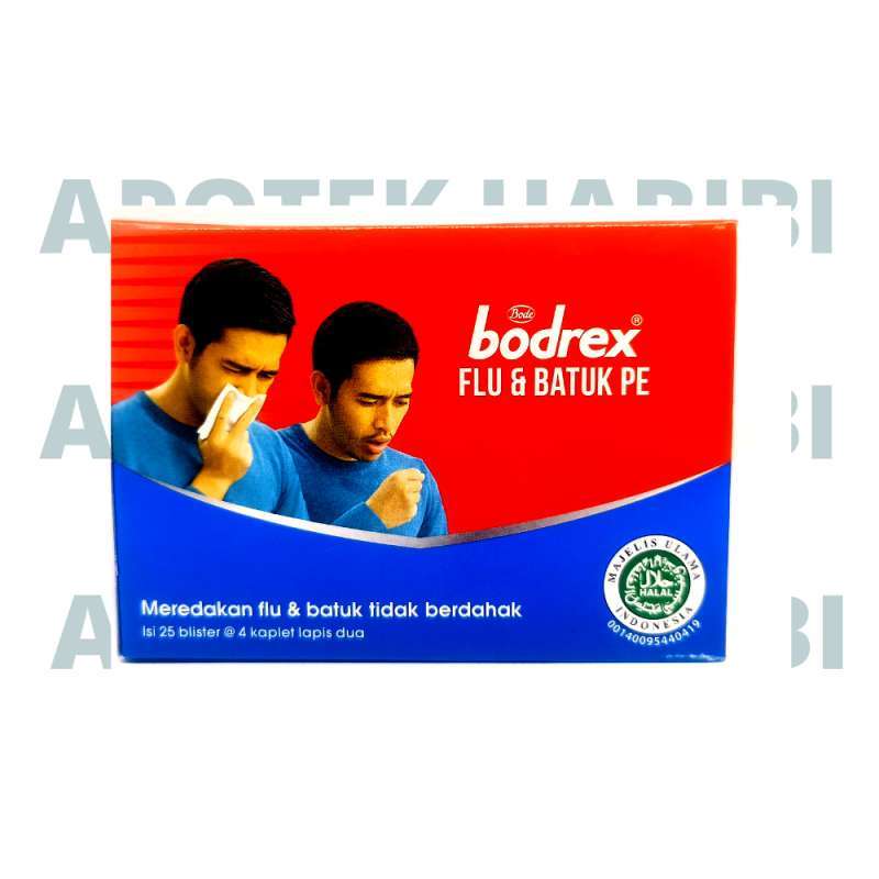 Promo Bodrex Flu Batuk Tidak Berdahak Bodrek Btb Biru 1 Strip 4 Tablet ...