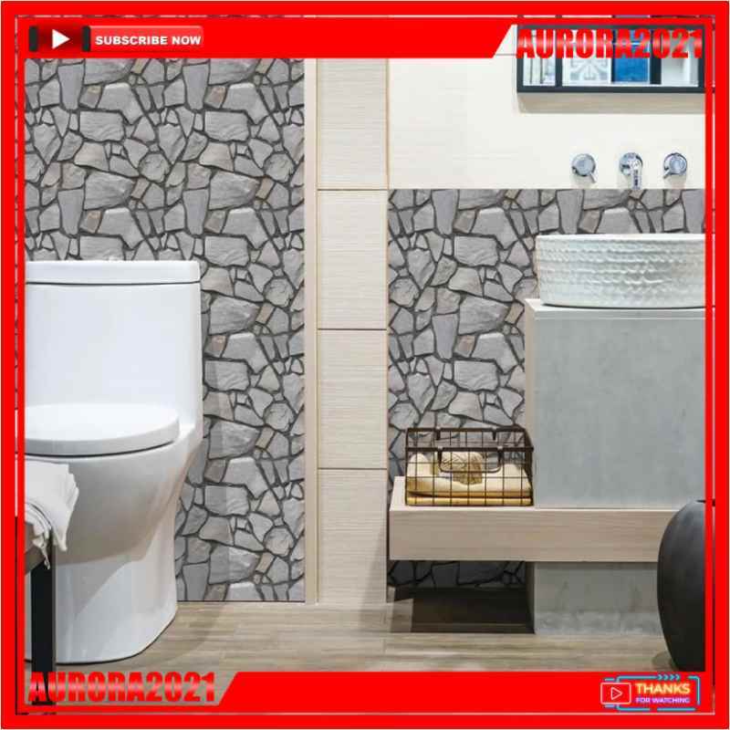 Promo Stiker Dinding Motif Batu Bata 3D Bahan Pvc Anti Air Ukuran 30X30 ...