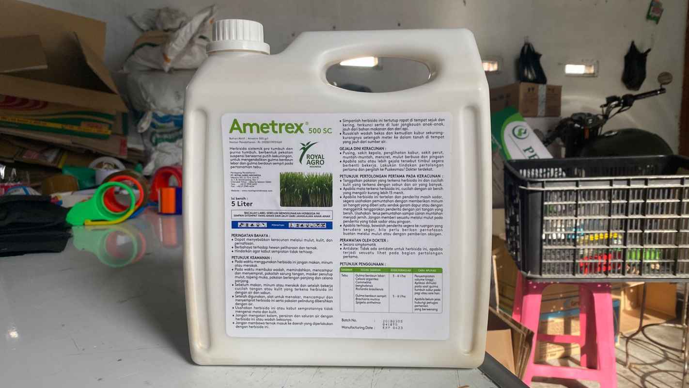 Jual Herbisida AMETREX 500SC isi 5lt dari ROYAL AGRO INDONESIA di ...