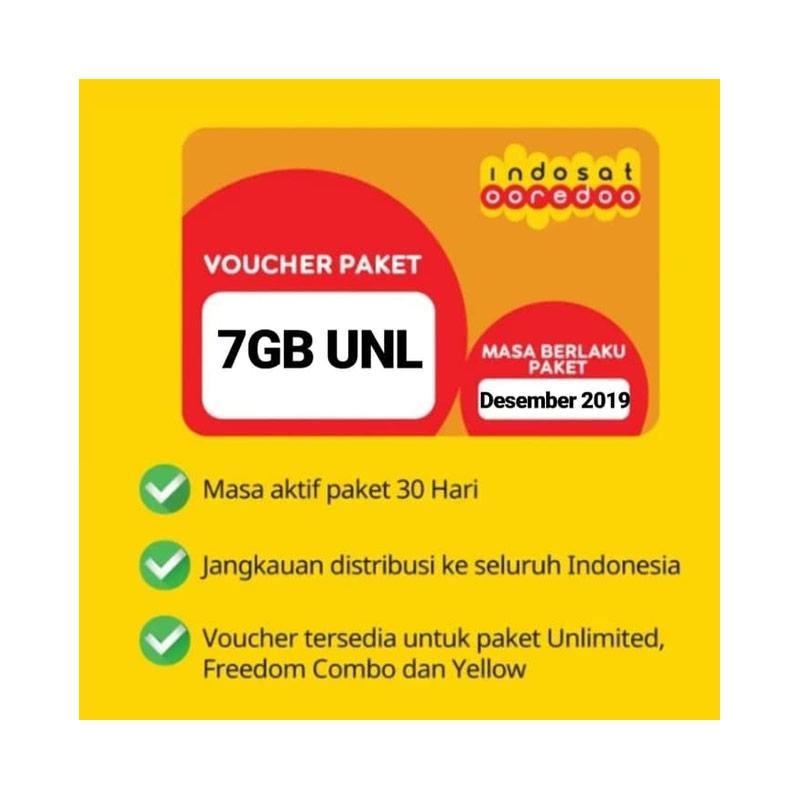 Jual Indosat Voucher Paket Data [7GB/ Unlimited Apps] di Seller Hsndata ...