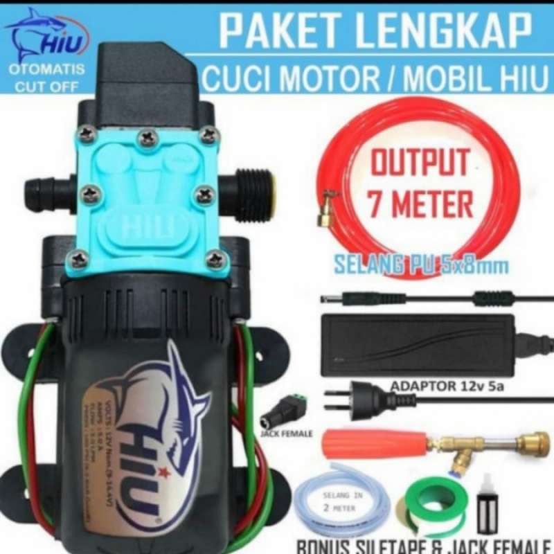 Promo Dinamo Pump Sprayer HIU Pompa Elektrik 12V SLIP LOCK PU 7 METER Diskon 5% di Seller AXELLE ...