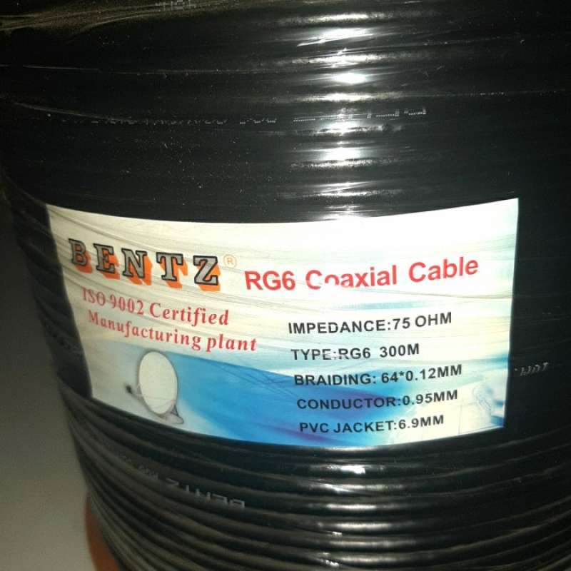 Jual Kabel Antena TV 300 Meter BENTZ RG6 COAXIAL Cable (Original 100%) di Seller Blisini Saja ...