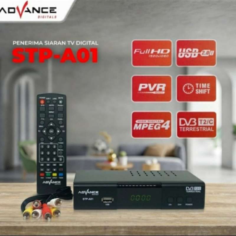 Jual BEST PROMO resiver tv set top box advance full HD/set top box ...