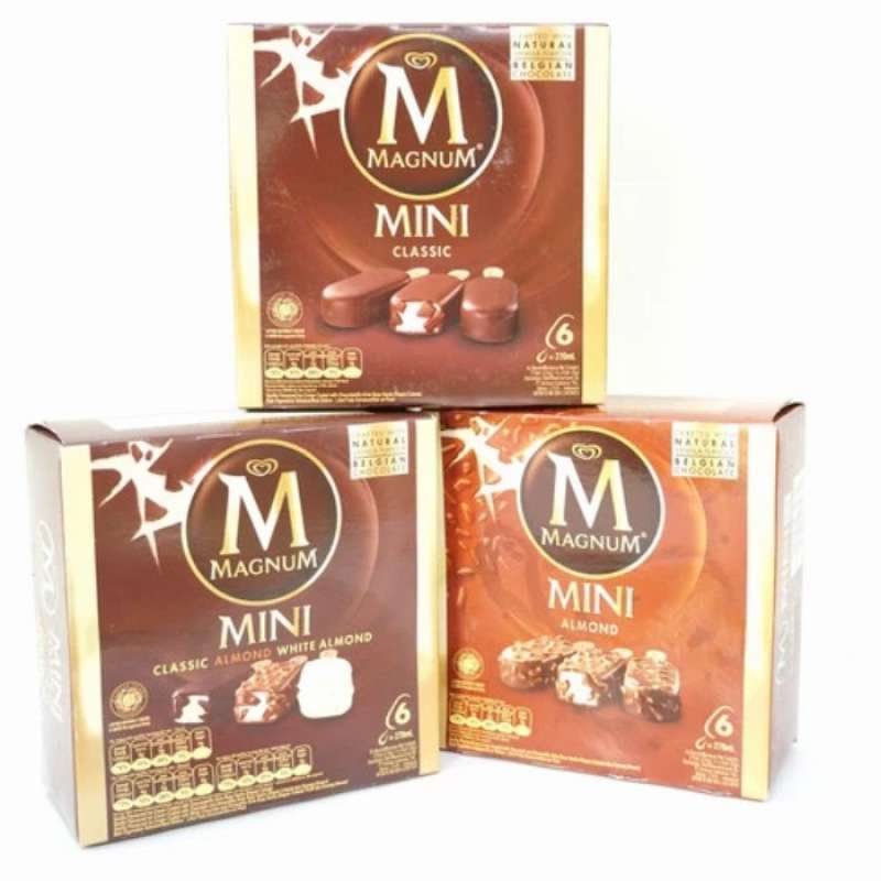 Jual Walls Magnum Mini Classic Almond White Almond es krim ice cream ...
