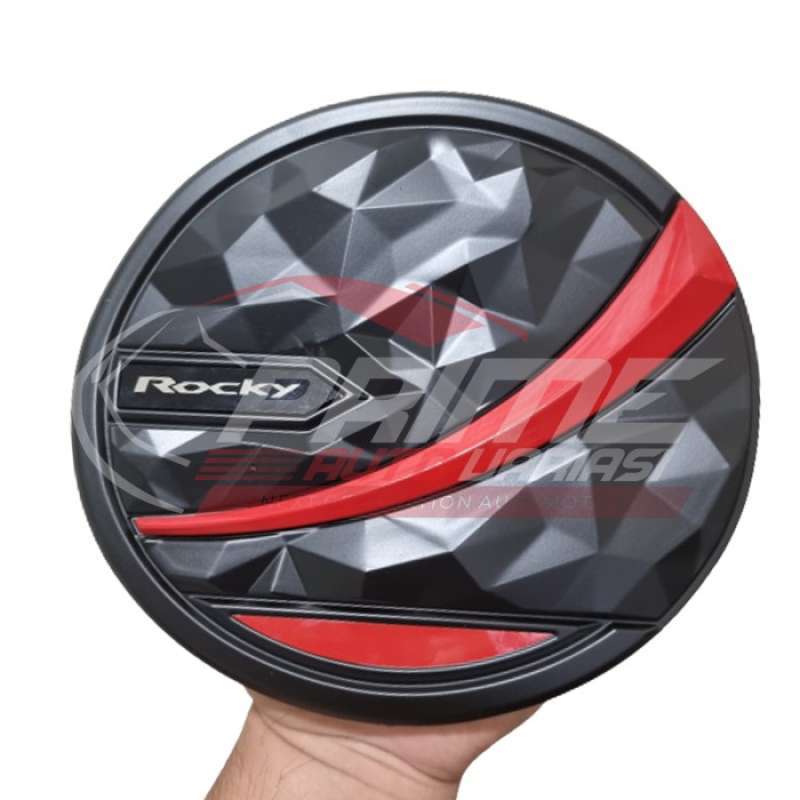Jual TANK COVER ROCKY PREMIUM - Hitam List MERAH - PAKAI BUBBLE di ...