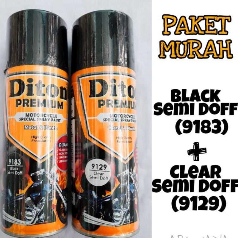 Jual Paket Pilok Pilox Diton Premium 400cc Black Semi doff + Clear Semi ...