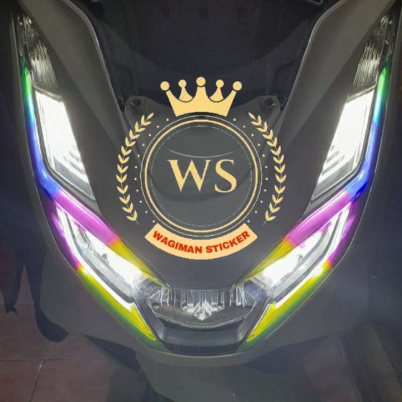 Jual Stiker Alis Atas Bawah PCX 160 New Tema RGB Sticker Alis RGB di ...