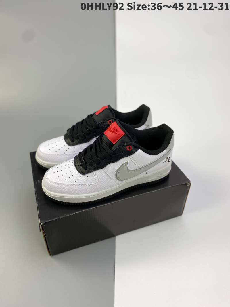 Jual 90 NIKE Air Force 1 lv8 black gray red stitching versatile casual ...