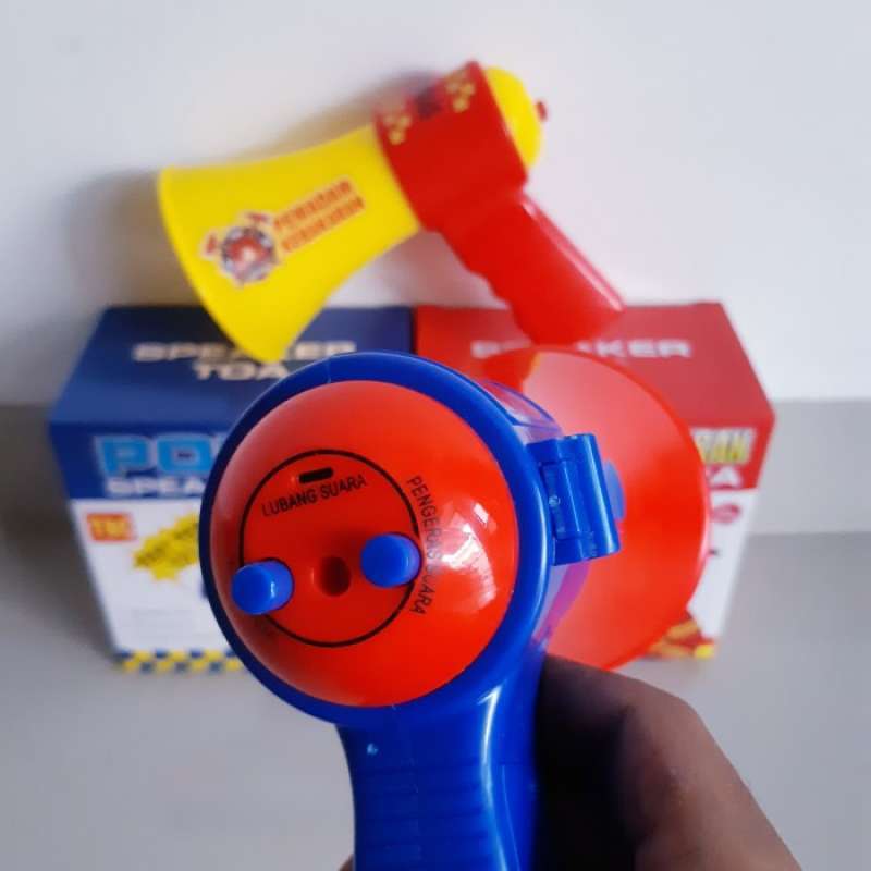 Jual MAINAN SPEAKER TOA PEMADAM ATAU POLISI - MEGAPHONE ANAK EDUKATIF ...