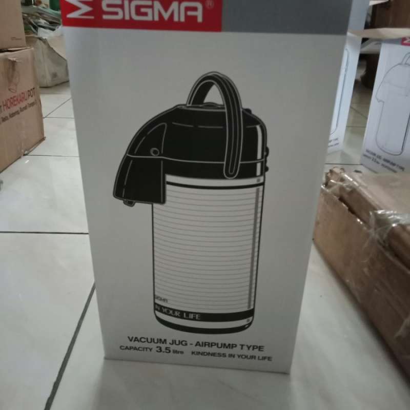 Jual ORIGINAL TERMOS AIR PANAS POMPA SIGMA 3,5 LITER STAINLESS. TERMOS ...