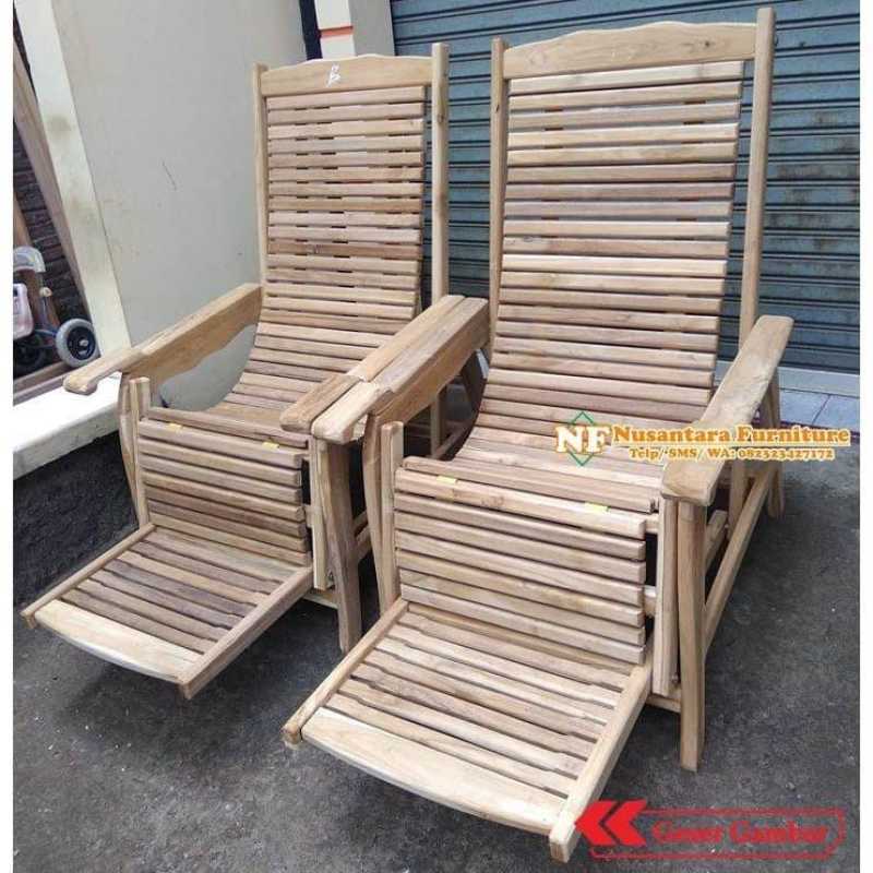 Jual Kursi Malas Minimalis Kayu Jati Kursi Selonjoran Minimalis Malas ...