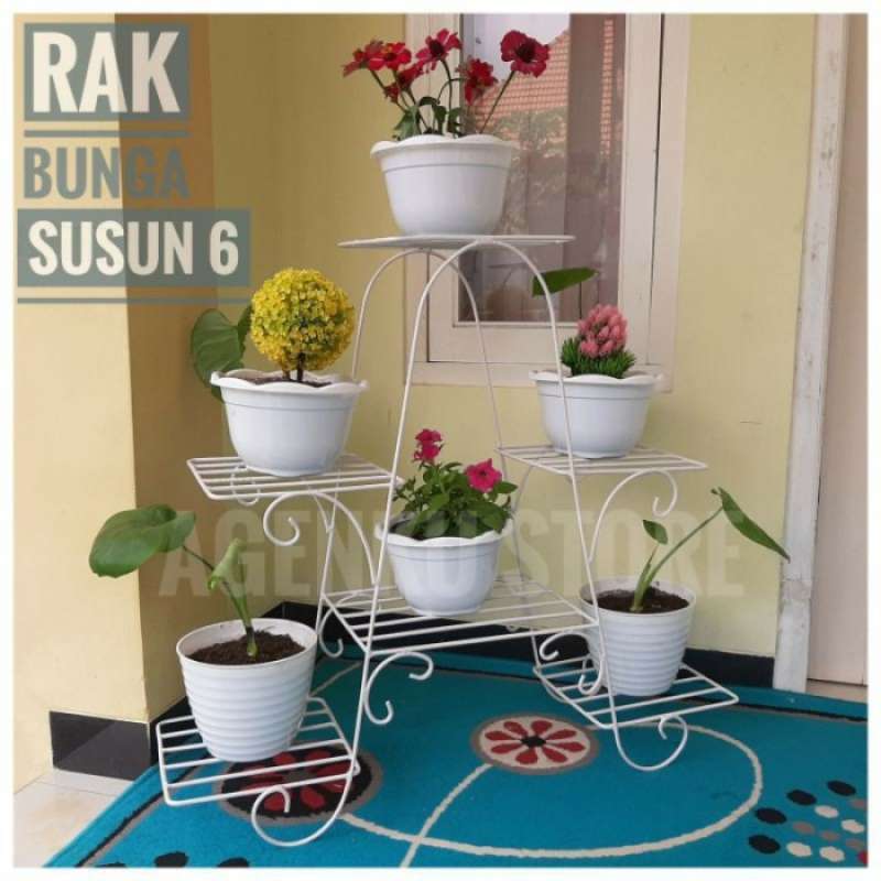Jual Gratis Ongkir Rak Bunga Minimalis Besi/Rak Pot Besi/Tempat Bunga ...