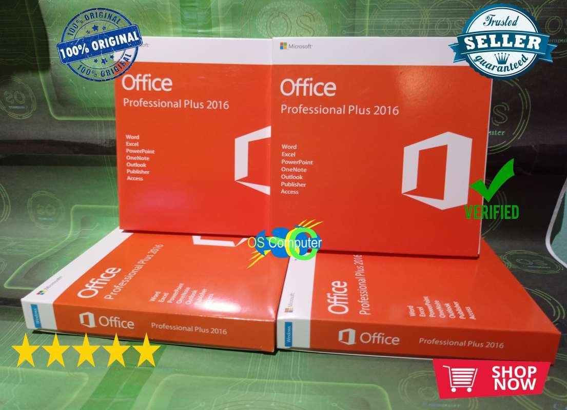 Jual Microsoft Office 2016 pro plus Full Box Original Aktif Permanen di Seller ORI SOFT COMPUTER ...