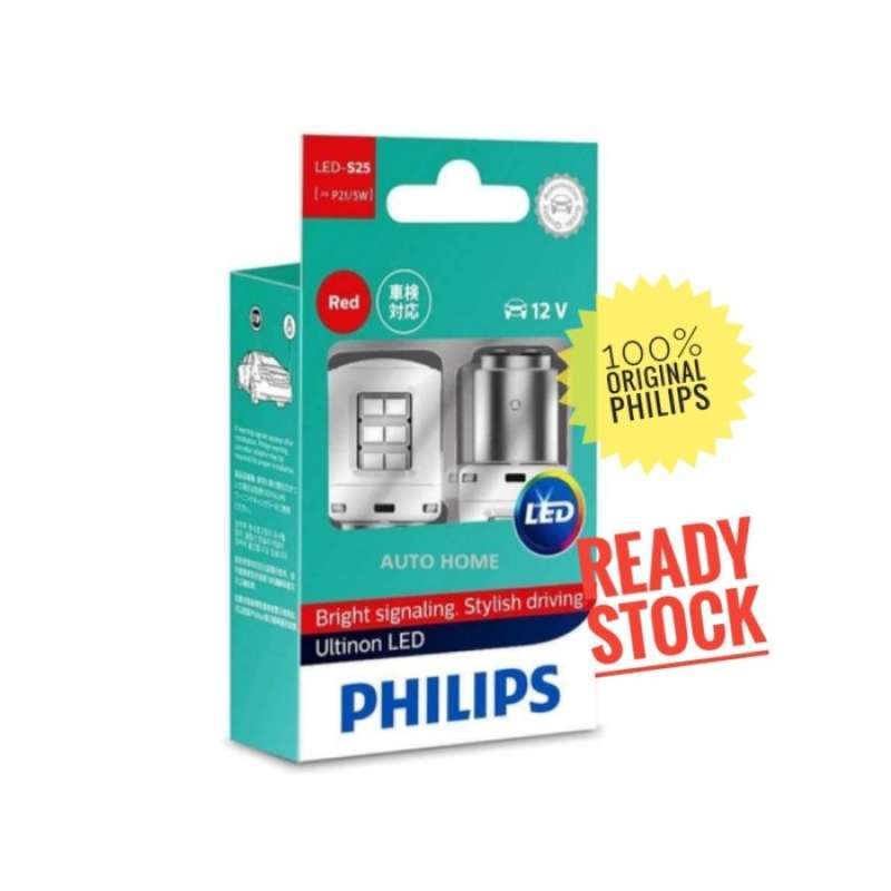 Jual PHILIPS LED P21/5W S25 Bayonet Dual Light isi 2bohlam Ultinon LED di Seller Blisini Saja ...