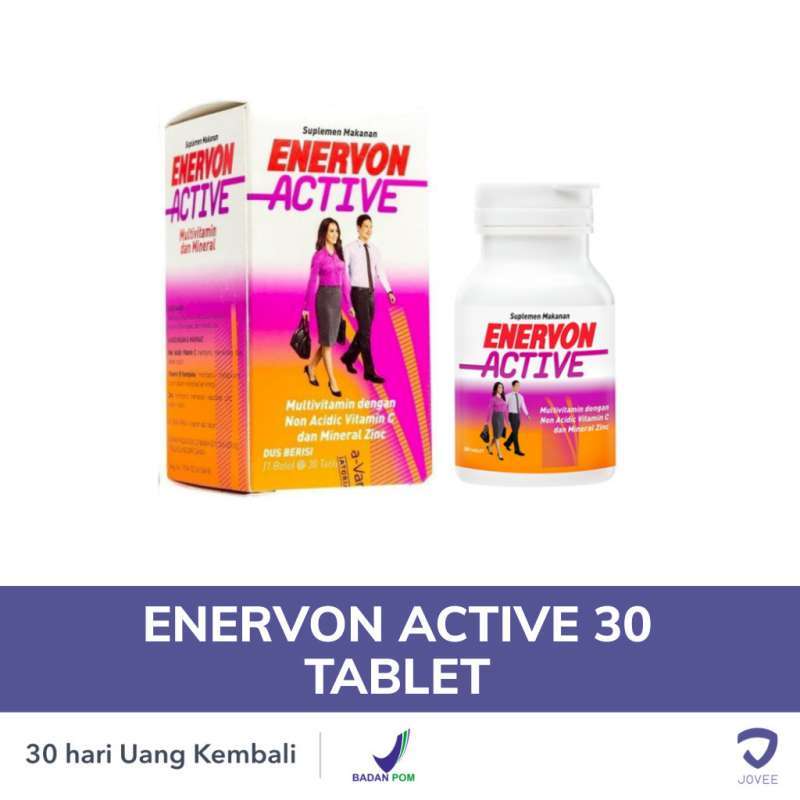 Jual ENERVON ACTIVE 30 TABLET - Suplemen Multivitamin & Mineral - JOVEE ...
