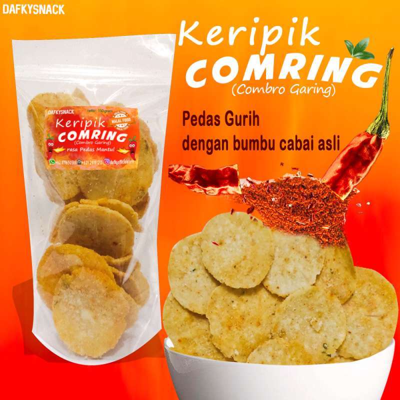 Jual [ORI] Keripik Comring (Comro Kering) 150gr Bumbu Orginal Asin ...