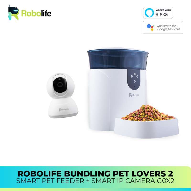 Jual Robolife Bundling Smart Pet Lovers (smart Pet Feeder + Smart Ip ...