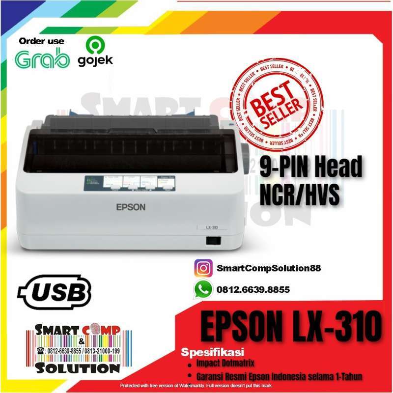 Jual Printer Epson LX-310 (dotmatrix) Faktur di Seller Smart Comp ...