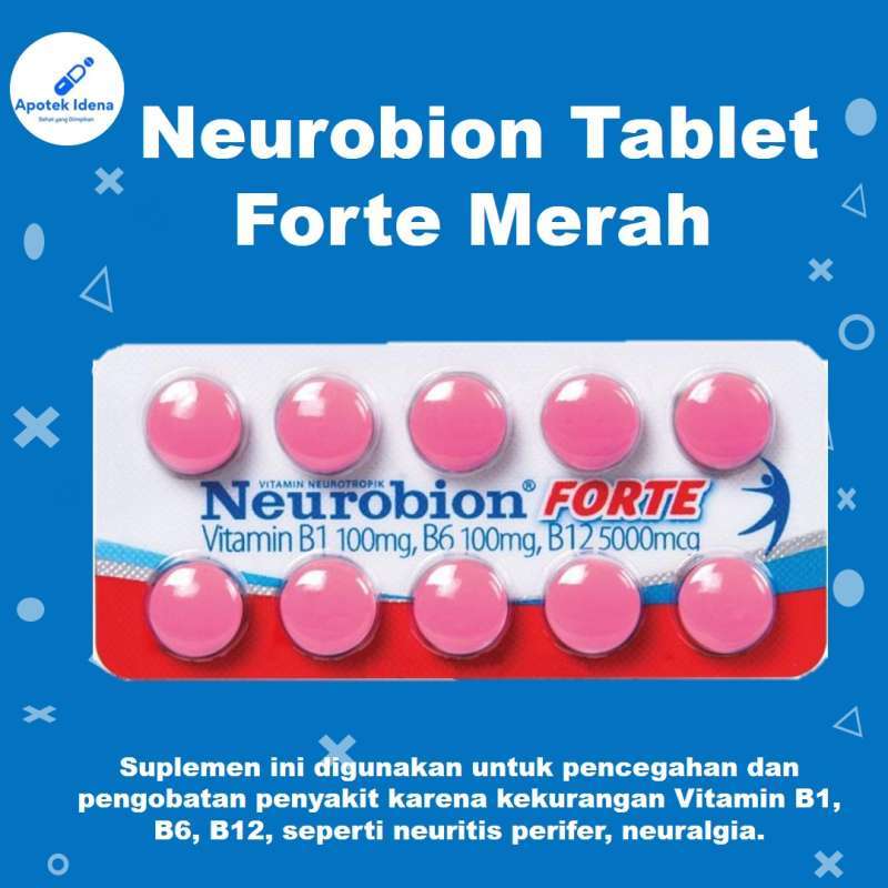 Jual Neurobion Forte Merah Multivitamin Daya Tahan Tubuh Vitamin B Dan ...