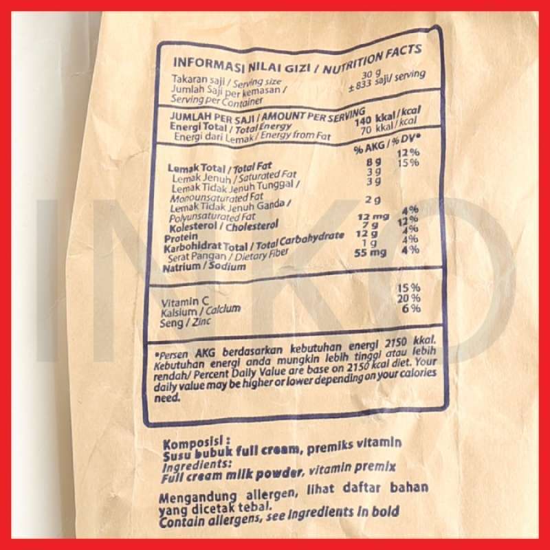 Jual Indomilk Full Cream Milk Powder Indofood Food Service 25kg Di ...