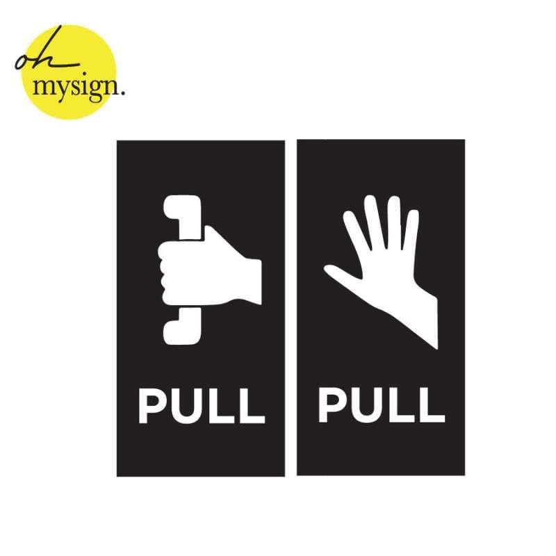 Jual Sign Akrilik Pintu PUSH PULL BESAR - Signage Cafe / Restaurant di ...