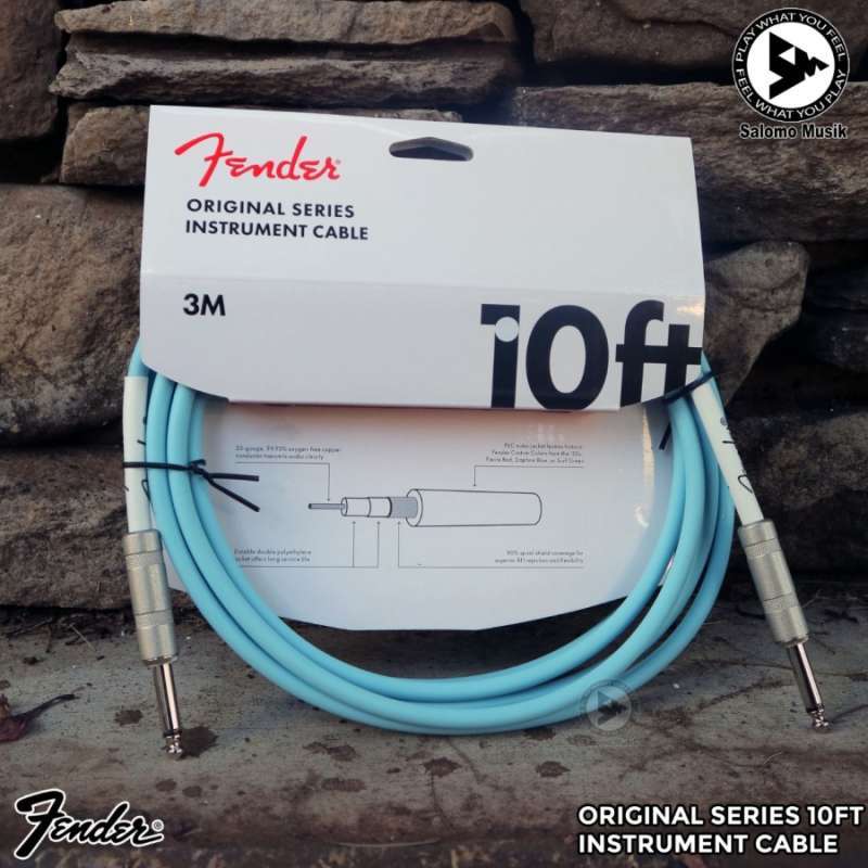 Jual Kabel Jack Gitar & Bass Fender Original Series 10FT Varian Warna ...