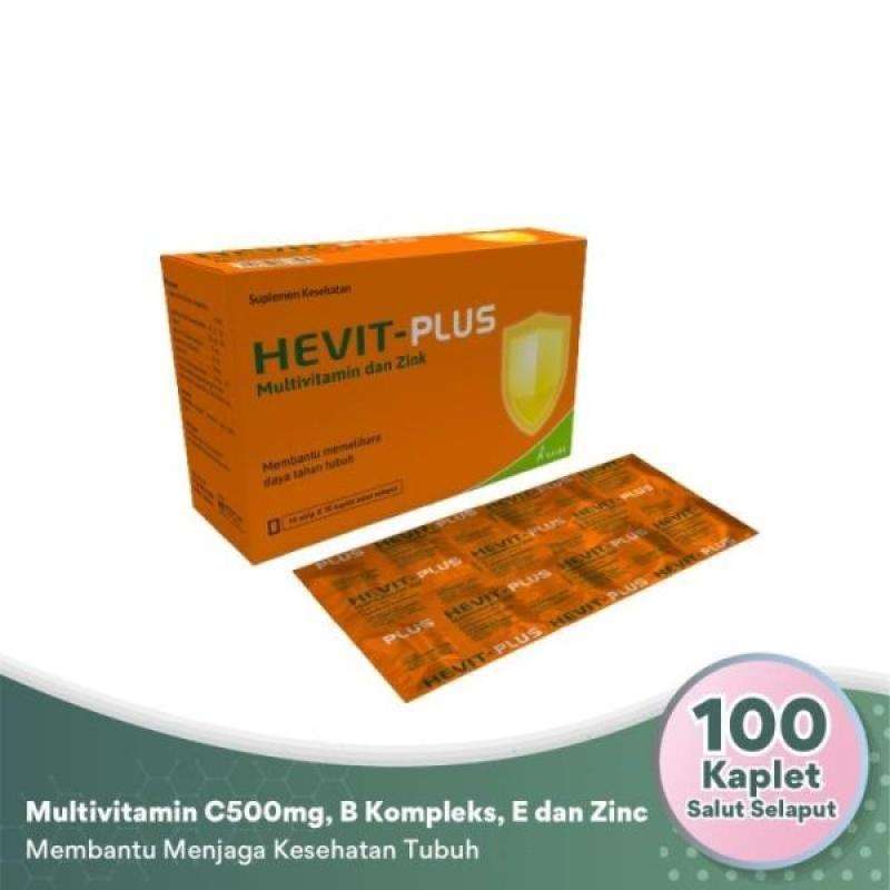 Jual Hevit Plus Isi 10 Tablet Mulitivitamin Dan Zinc Vitamin Memelihara ...