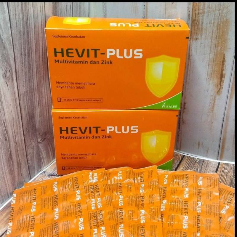 Jual Hevit Plus Isi 10 Tablet Mulitivitamin Dan Zinc Vitamin Memelihara ...
