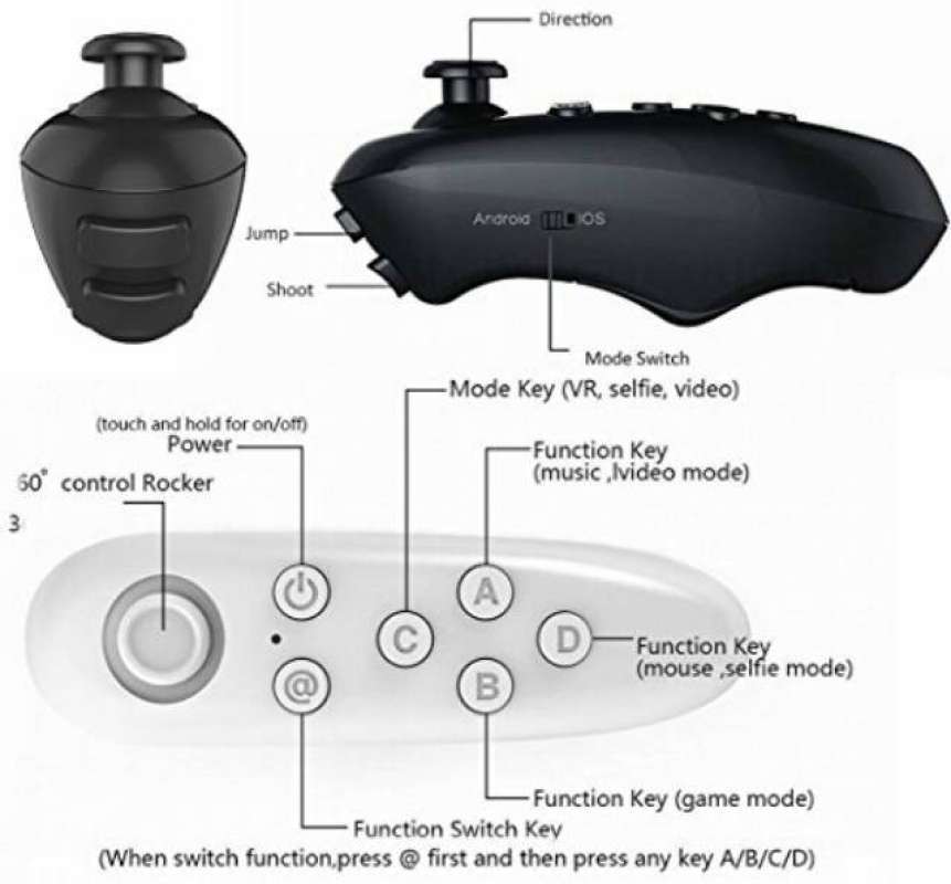 Promo Gaming Controler Joystick Bluetooth Remote Vr Box Laptop Hp Pc ...