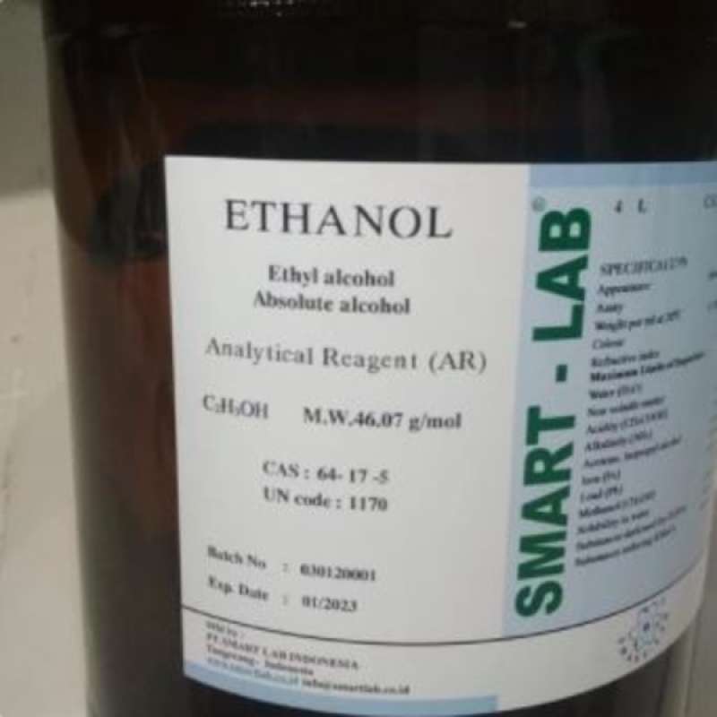 Jual ETHANOL ABSOLUTE SMARTLAB di Seller PT. DWILAB MANDIRI SCIENTIFIC ...