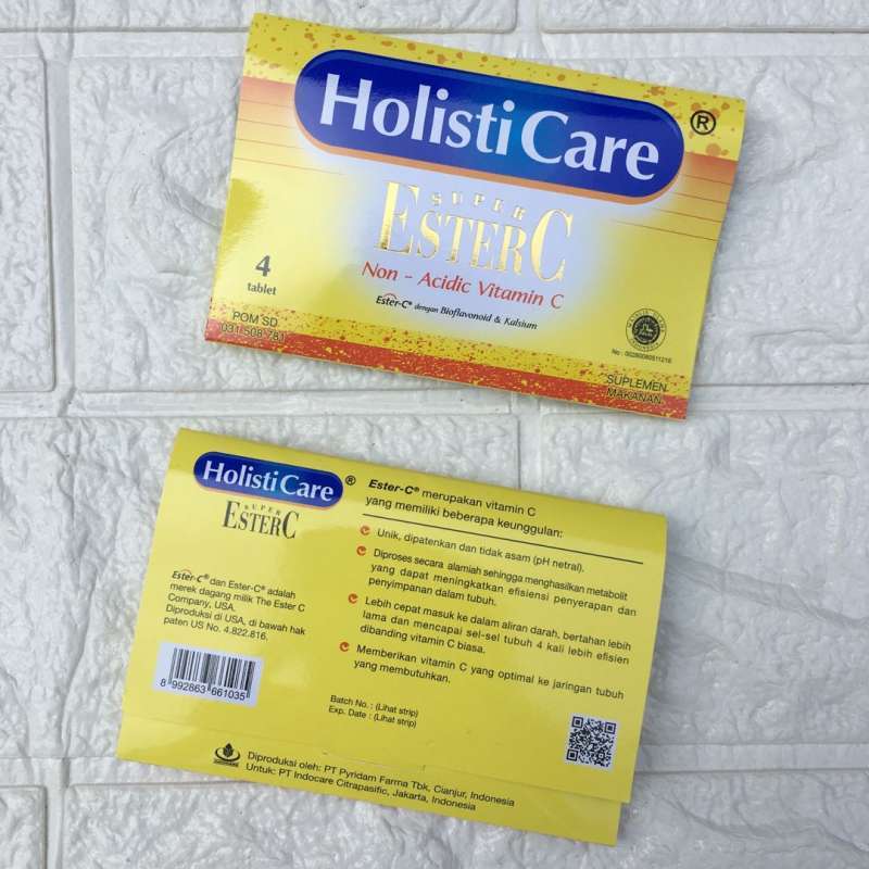 Jual Ester C Holisticare Strip Menjaga Daya Tahan Tubuh Vitamin C Di ...
