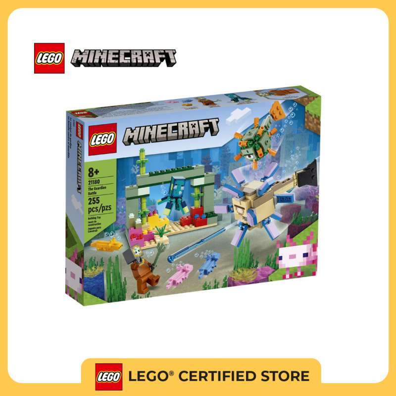 Jual Lego 21180 Minecraft The Guardian Battle Di Seller Bricksid - Lcs ...