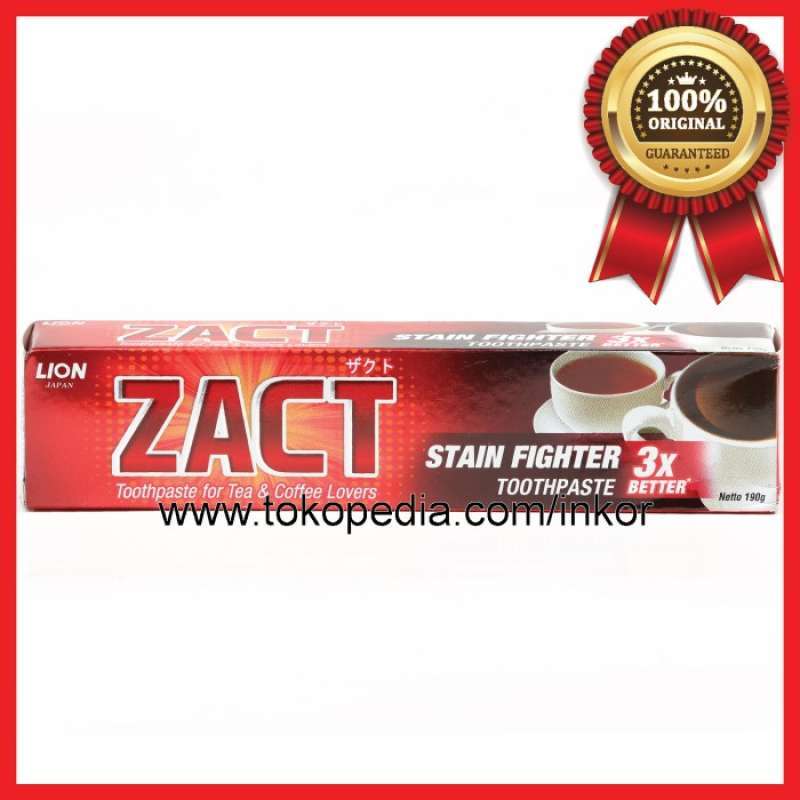 Jual Zact Toothpaste For Tea Coffee Lovers Stain Fighter 190gr Di ...
