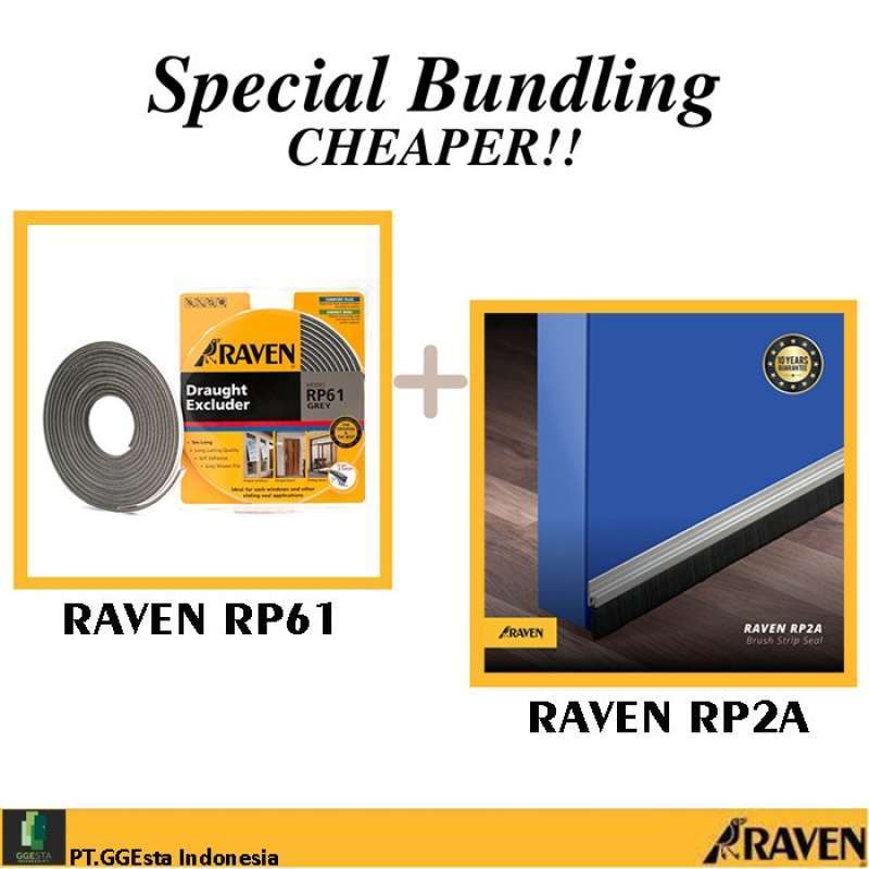 Jual BEST PROMO RAVEN DOOR SEAL RP2A SILVER + RP61 GREY PAKET PENUTUP ...