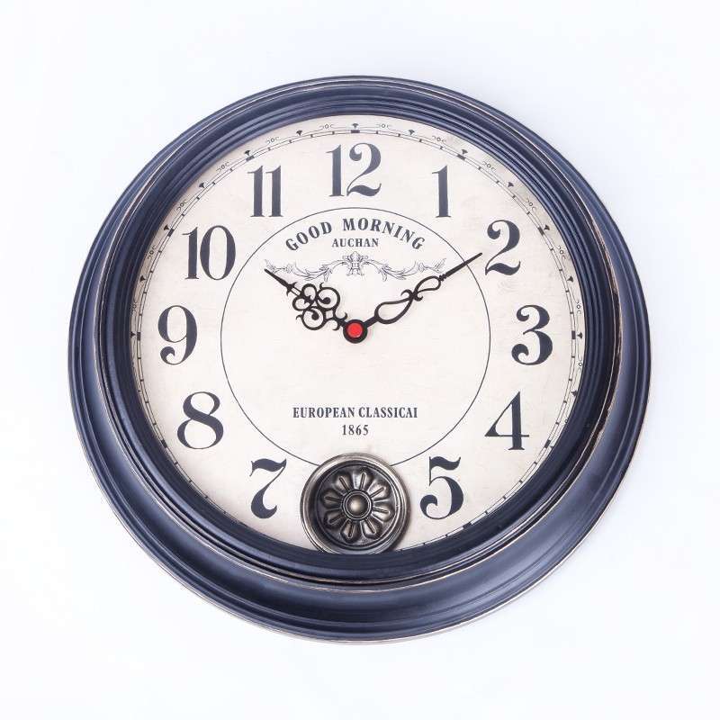 Jual JAM DINDING DAYTON WALL CLOCK BLACK 1 - JAM DINDING KLASIK di ...