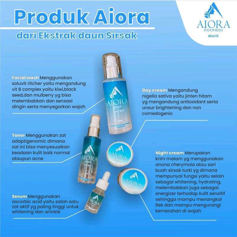Jual AIORA BEAUTE SKINCARE ORIGINAL AIORA PAKET ACNE DAN AIORA PAKET ...