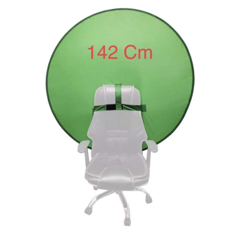 Jual LIVE STREAMING 142CM GREEN SCREEN CHAIR GAMERS BACKGROUND BACKDROP ...