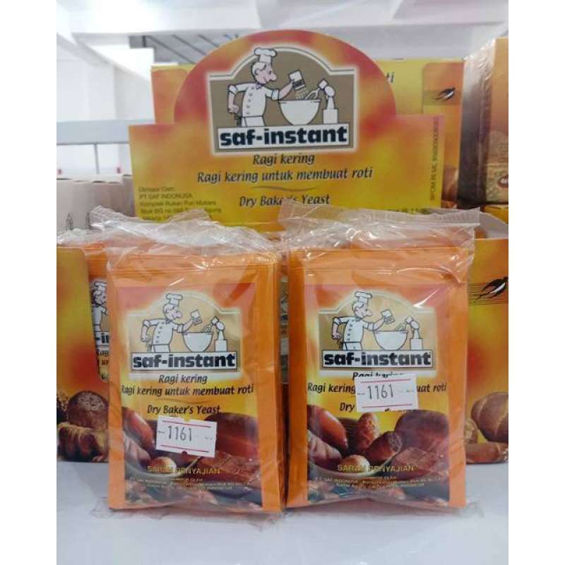 Jual RAGI KERING SAF INSTAN 4 x 11 Gr / INSTANT DRY YEAST ROTI DONUT ...