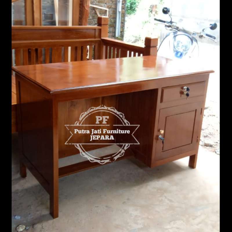 Promo Meja Kerja Kantor Laci Kayu Jati Kunci Free Ongkir Diskon 11 Di Seller Mebel 57 Jepara