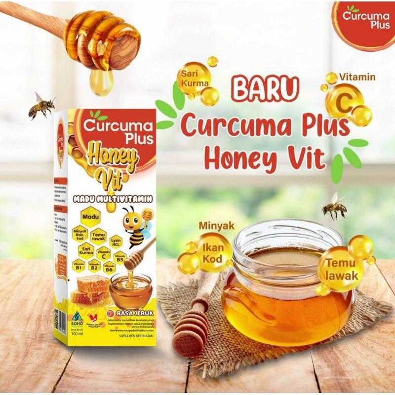 Jual Curcuma Plus Honey Vit Multivitamin Madu 100 Ml - Ori Di Seller ...