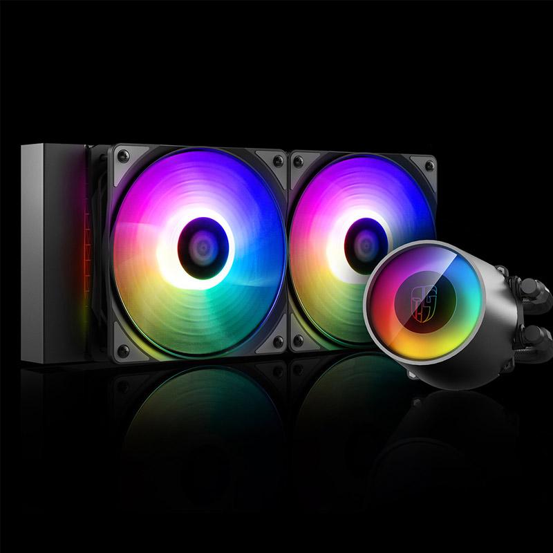 Jual DEEPCOOL Castle 240 V2 RGB CPU Liquid Cooler - MULTI COLOUR di ...