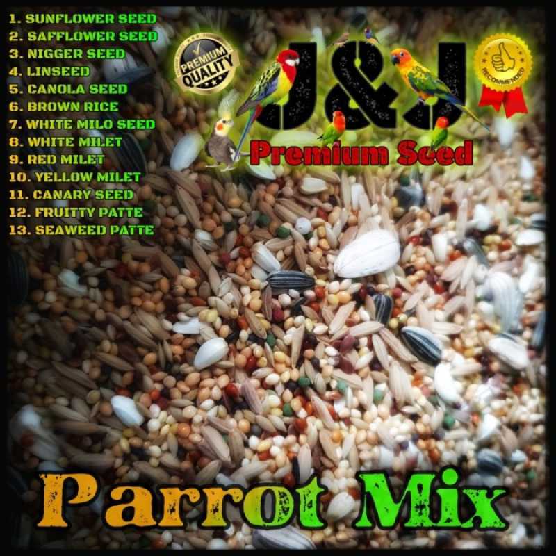 Jual Pakan Ternak Lovebird Falk Parkit J&J Premium Seed 1Kg PM di ...