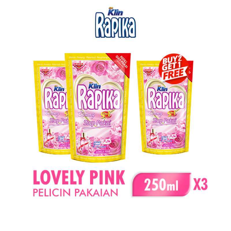 Jual [buy 2 Get 1] - Rapika Biang Luxury Pink Pelicin Dan Pewangi ...