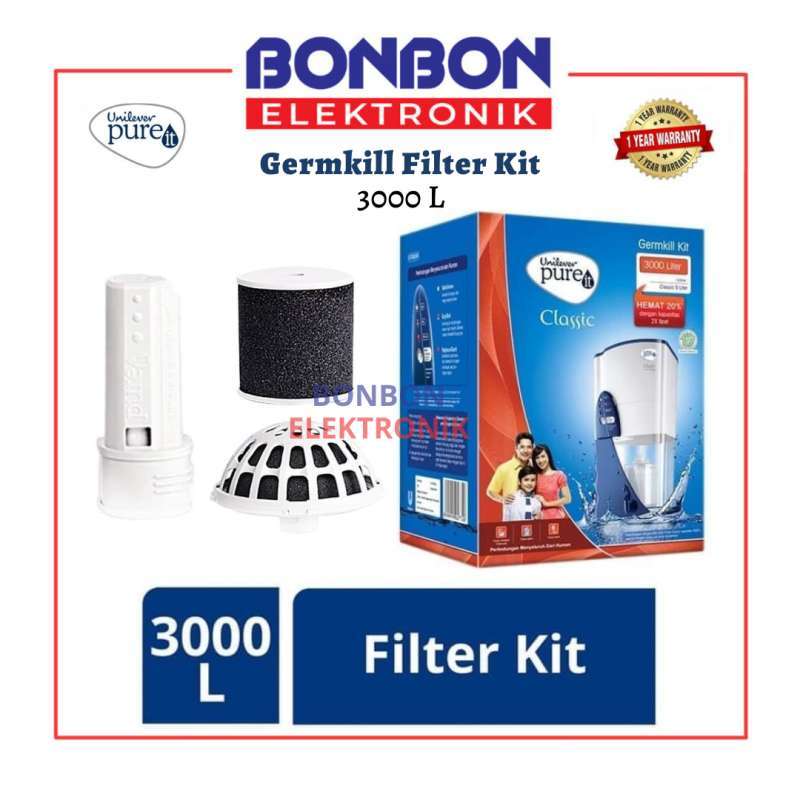 Jual Pure It Refill Germkill Kit 3000 L PureIt Germ Kill GKK Classic 9L ...