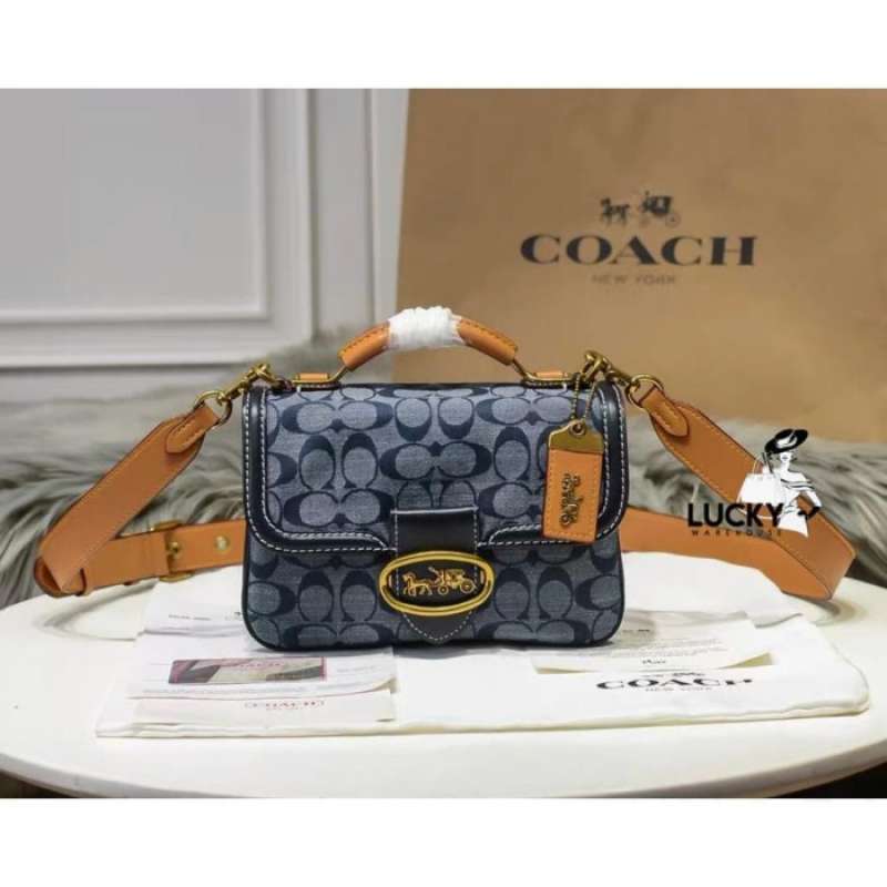 Jual Coach Riley Top Handle 22 In Signature Chambray - ORIGINAL 100% di ...